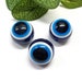 Extra Large Evil Eye Beads, Good Luck Protection Beads, Dark Blue High ...