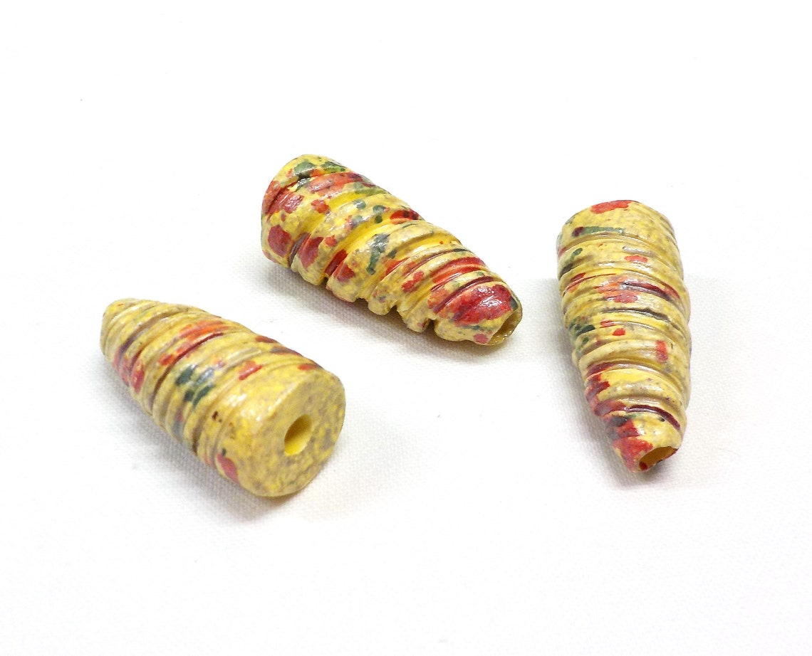 Beige Ceramic Conch Shell, Handmade Irregular Ceramic Tube, Unique ...