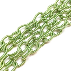 Light Green Thread Cable Chain Lightweight Silk Covered | Etsy