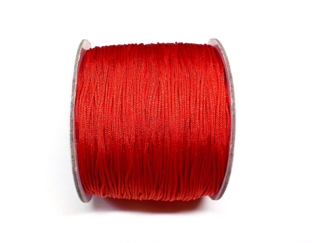 0.8mm Red Satin Cord, Bracelet Satin Cord, Nylon Thread Cord for ...