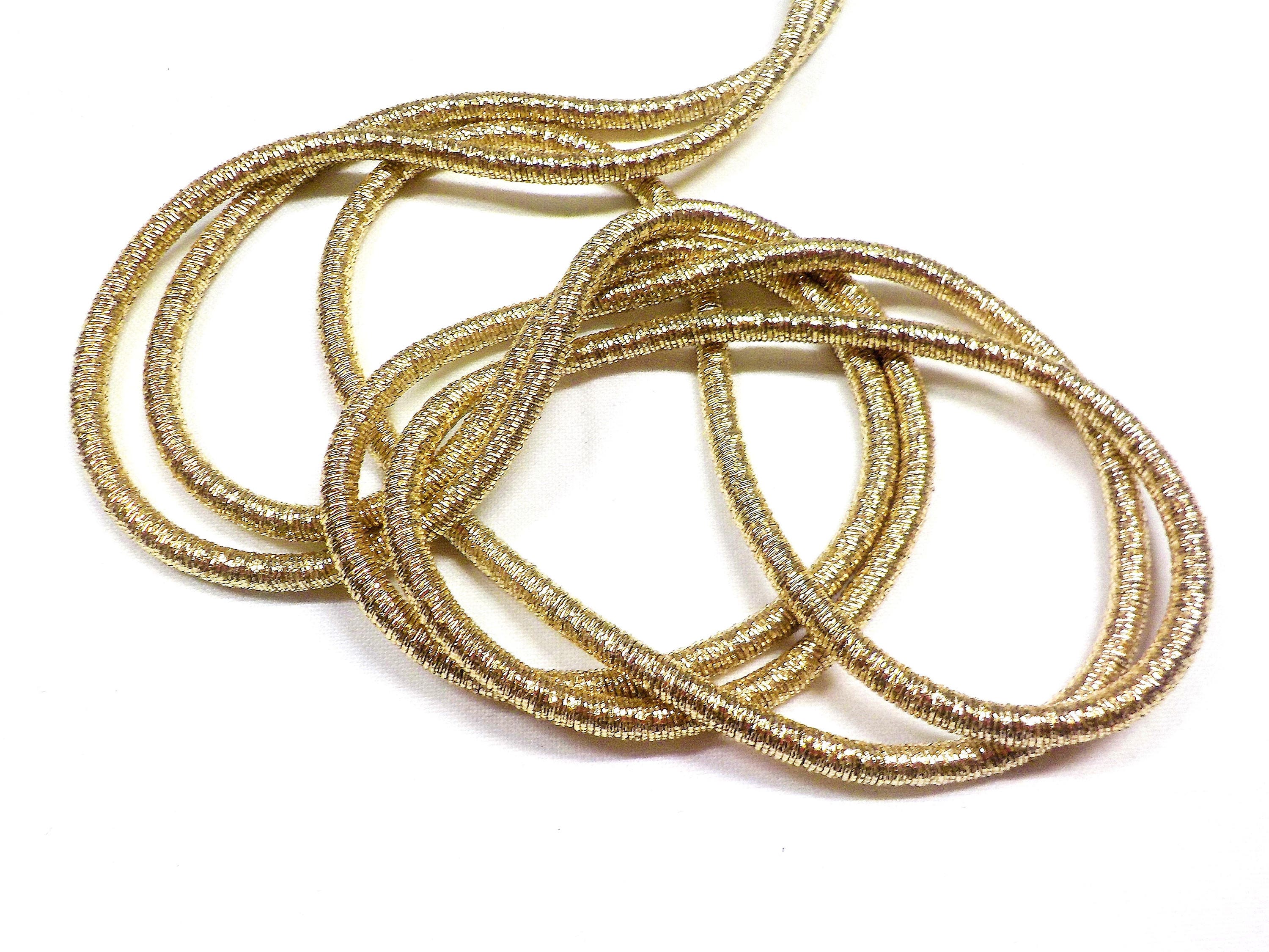 4mm Gold Covered Mesh Chain Gold Wrapped Thread Chain Fiber | Etsy