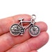 Silver Plated Bike Pendant, Bicycle Charm, Bicycle Pendant, Bike ...