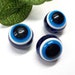 Extra Large Evil Eye Beads, Good Luck Protection Beads, Dark Blue High ...