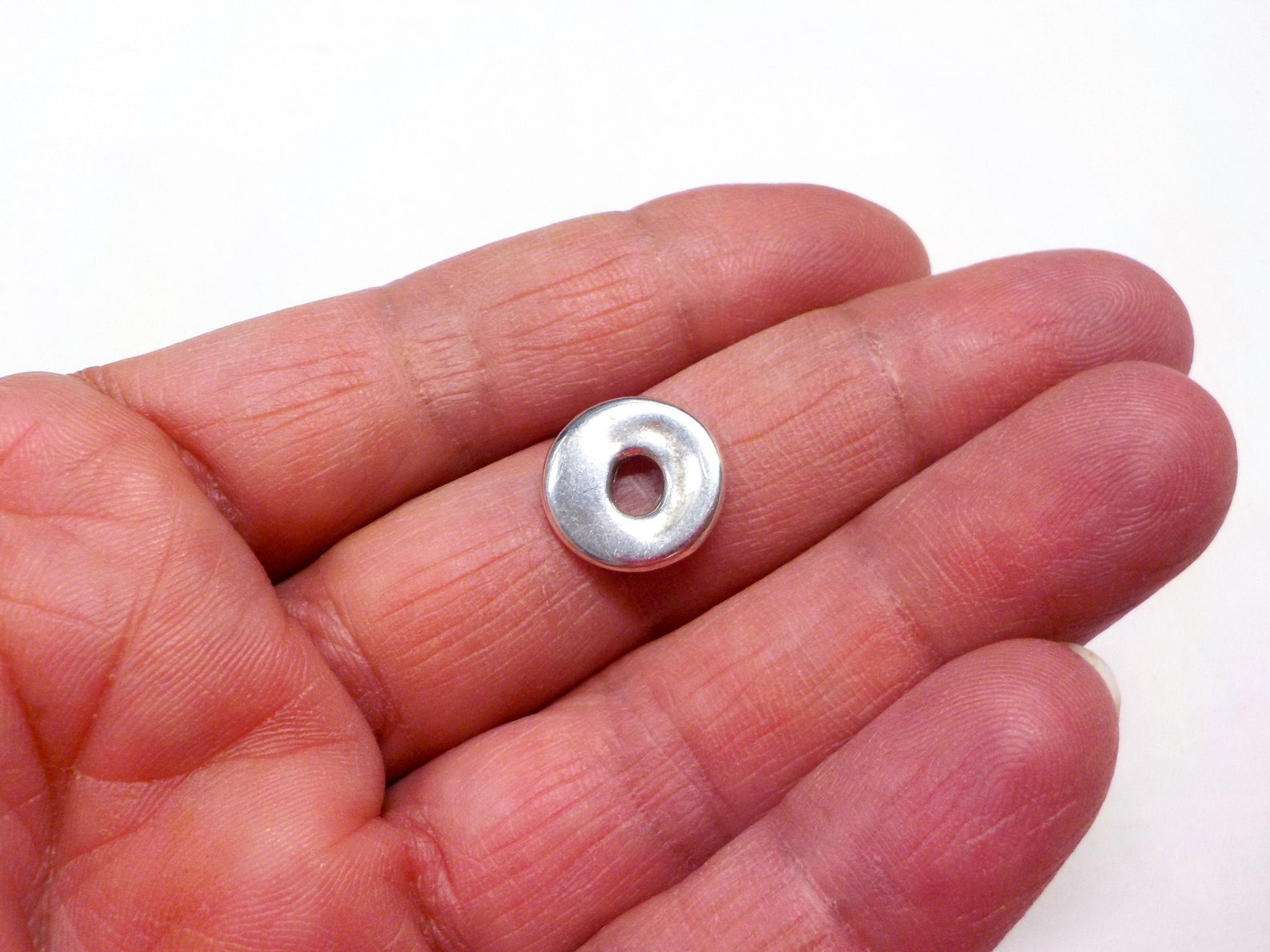 999 Silver Plated Wavy Disc Spacer Disc Rondelle Metal Bead - Etsy