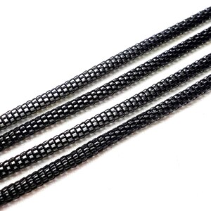 Black Round Steel Chain, Mesh Chain, Net Chain, Colored Round Chain 3mm ...