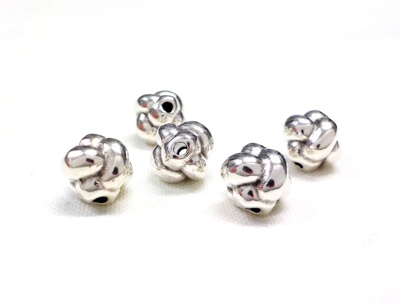 Silver Plated Metal Beads, Small Spacers, Tube Metal Beads, Silver ...