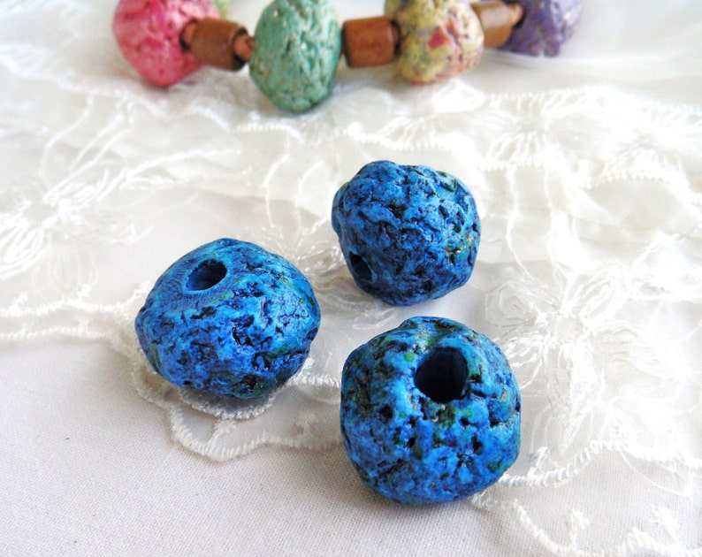 Irregular Round Ceramic Beads Matte Ceramic Slider Handmade | Etsy