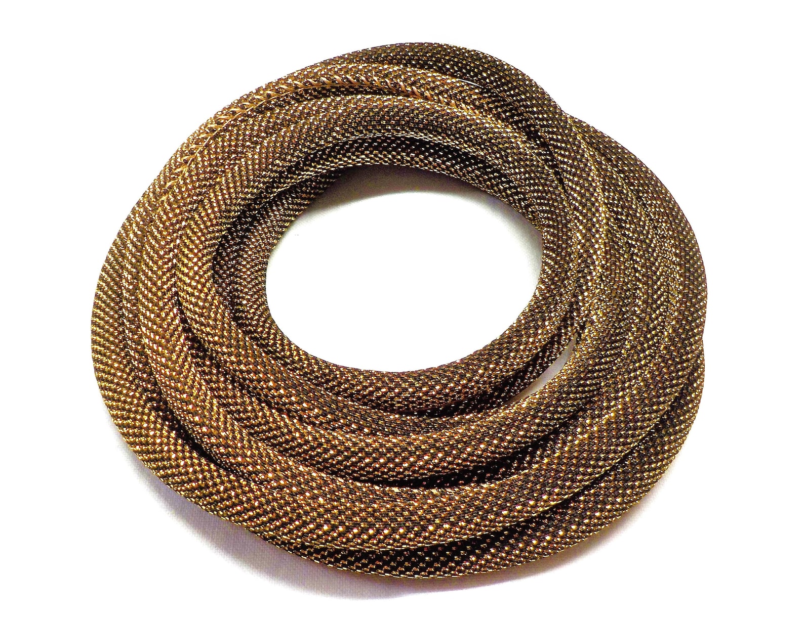 Gold Fabric Cord, Glitter Effect Cord, Stitched Fabric Cord, Semisoft ...