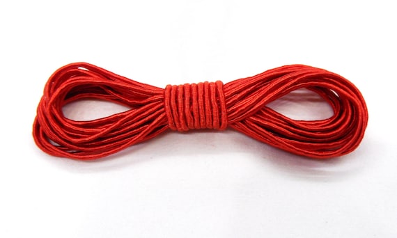 Wrapped Silk Satin Cord Red Satin Cord Soutache Wrapped - Etsy