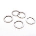 Silver Plated Split Key Rings, Large Round Key Rings, Stainless Steel ...