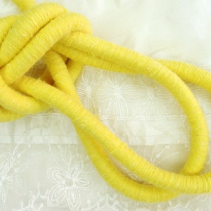 Yellow Wrapped Thread Cotton Cord, Covered Cording Fibre Wrap Cord ...