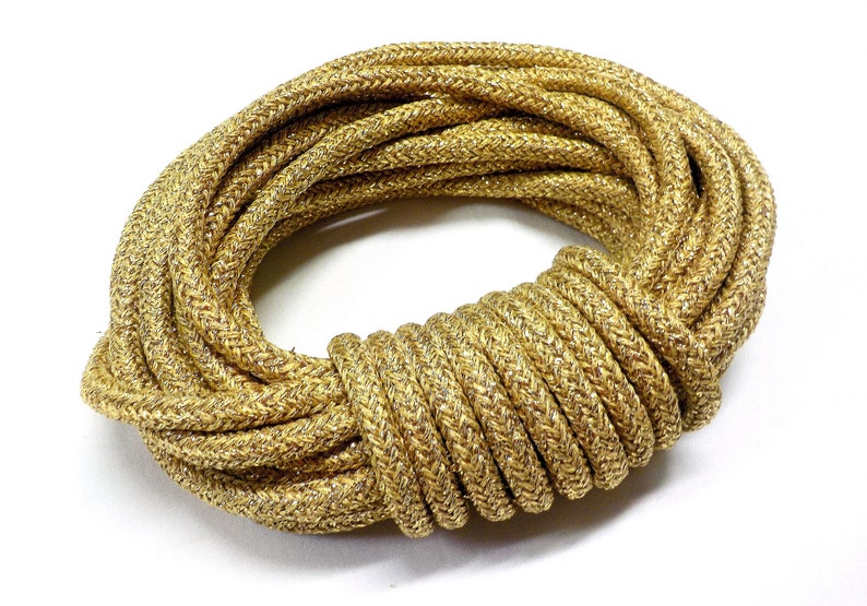 Cordon descalade métallique doré cordon de corde semi-doux - Etsy France