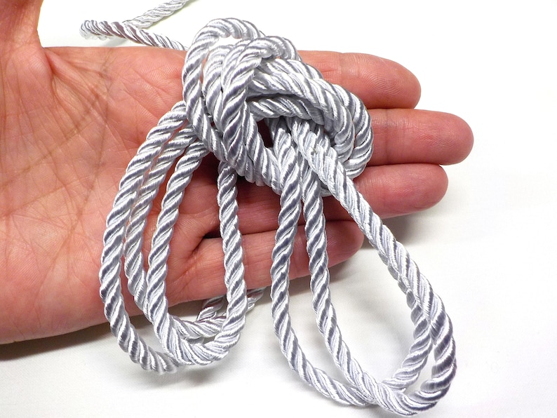 5mm White Satin Twisted Cord Wrapped Thread Cord Rope Cord - Etsy