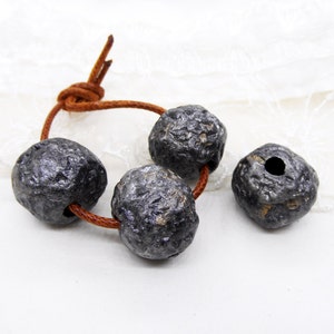 Irregular Round Ceramic Beads, Matte Ceramic Slider, Handmade Greek ...