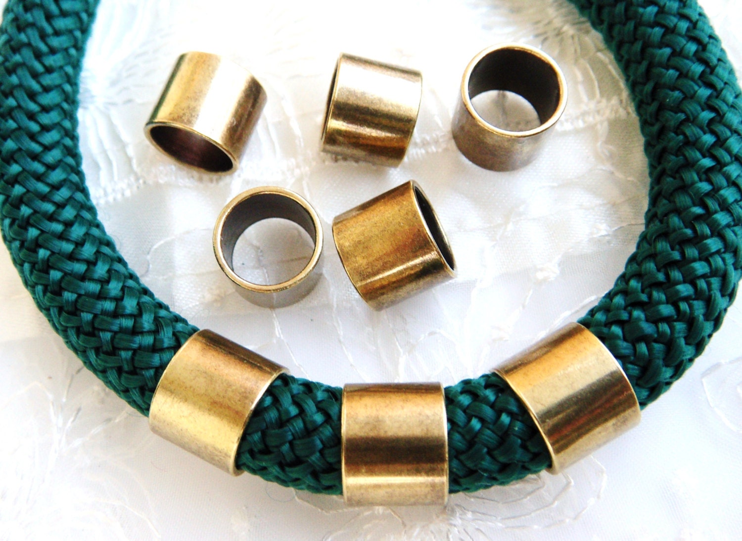 Bronze Brass Tube Tube Slider Tube Spacer 10mm Beads Large - Etsy