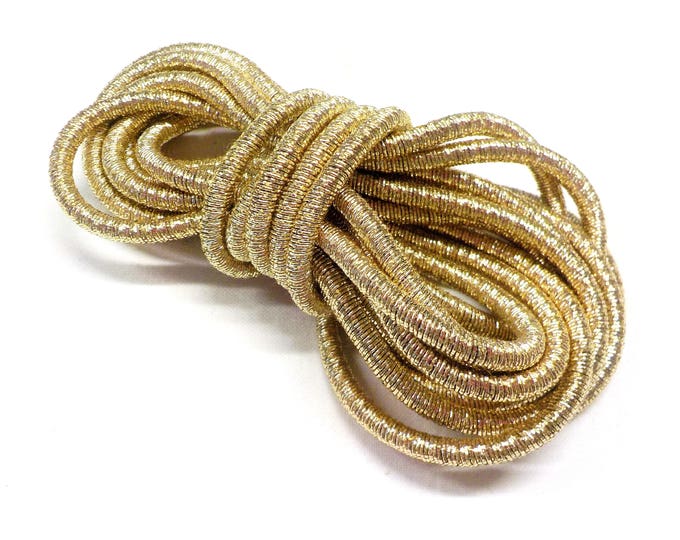 4mm Gold Covered Mesh Chain, Gold Wrapped Thread Chain, Fiber Covered ...