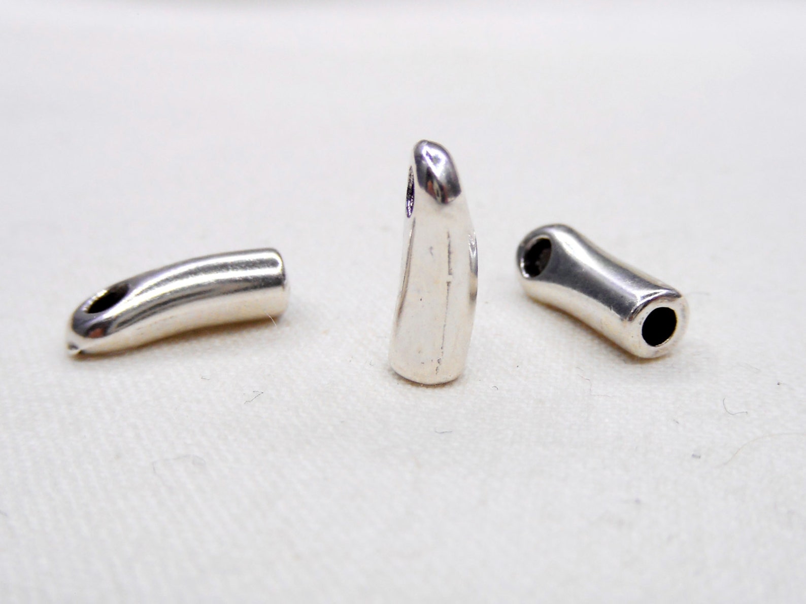 Silver Plated Curved End Cap for 2mm Round Cord Edge - Etsy