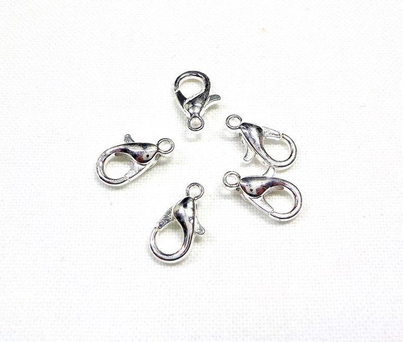 999 Silver Plated Small Lobster Clasps Silver Plated Parrot - Etsy