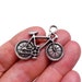 Silver Plated Bike Pendant, Bicycle Charm, Bicycle Pendant, Bike ...