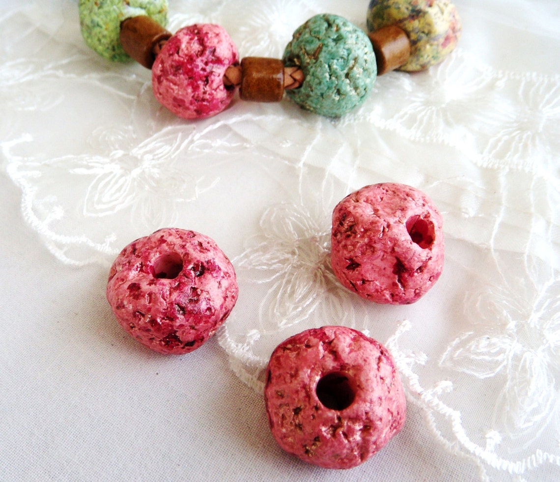 Irregular Round Ceramic Beads Matte Ceramic Slider Handmade | Etsy