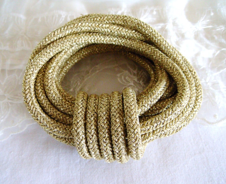 Cordon descalade métallique doré cordon de corde semi-doux - Etsy France