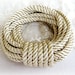 5mm Ivory Satin Twisted Cord, Wrapped Thread Cord, Rope Cord- 2 Yards ...