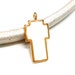 Ivory Enamel Cross Pendant, Gold Plated Cross, Large Cross Pendant ...