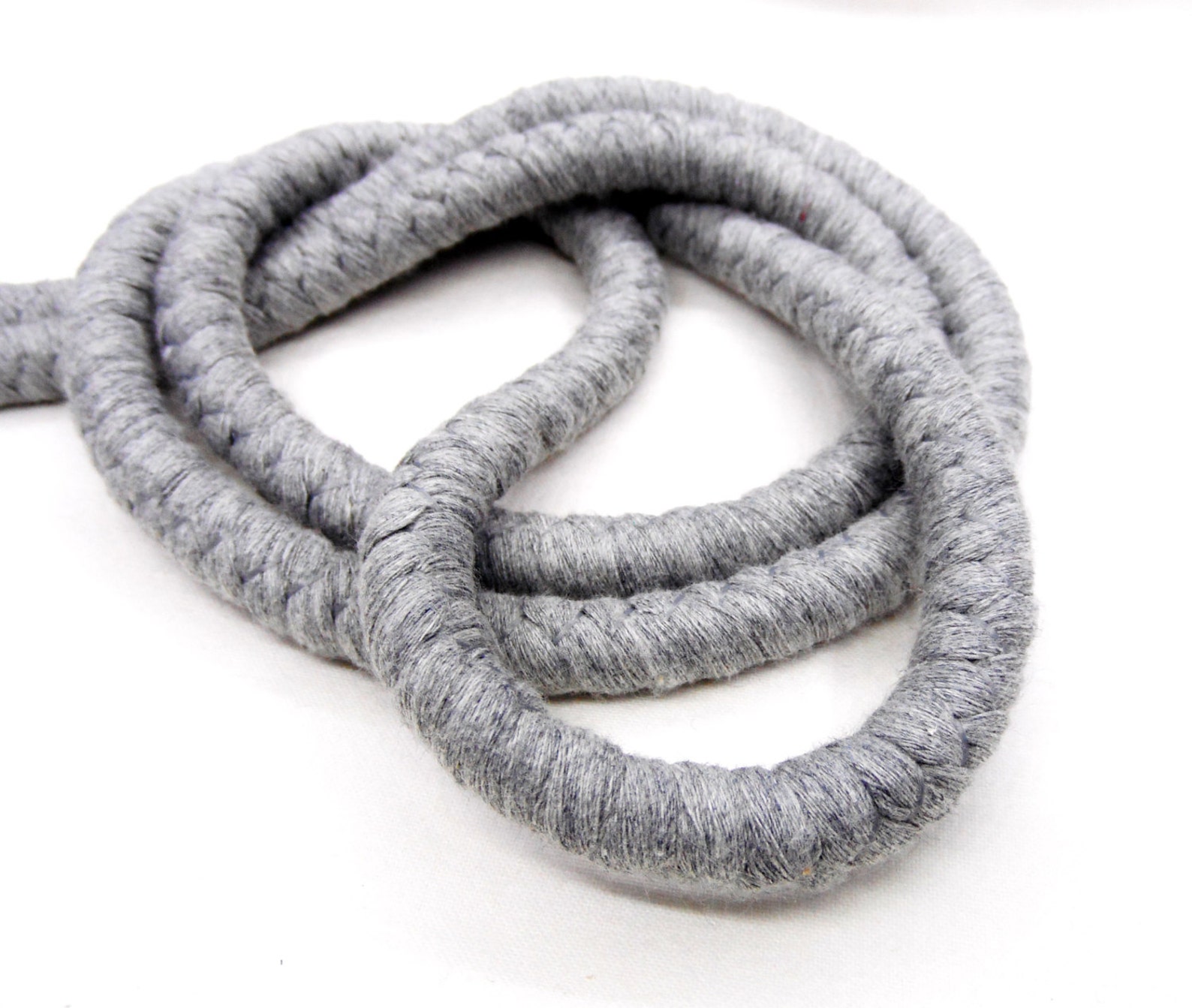 Grey Gray Wrapped Thread Cotton Cord Covered Cording Fibre | Etsy