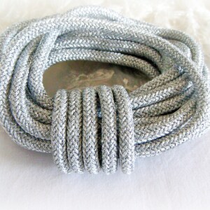 Silver Metallic Climbing Cord, Semisoft Rope Cord, Metalic Round Cord ...