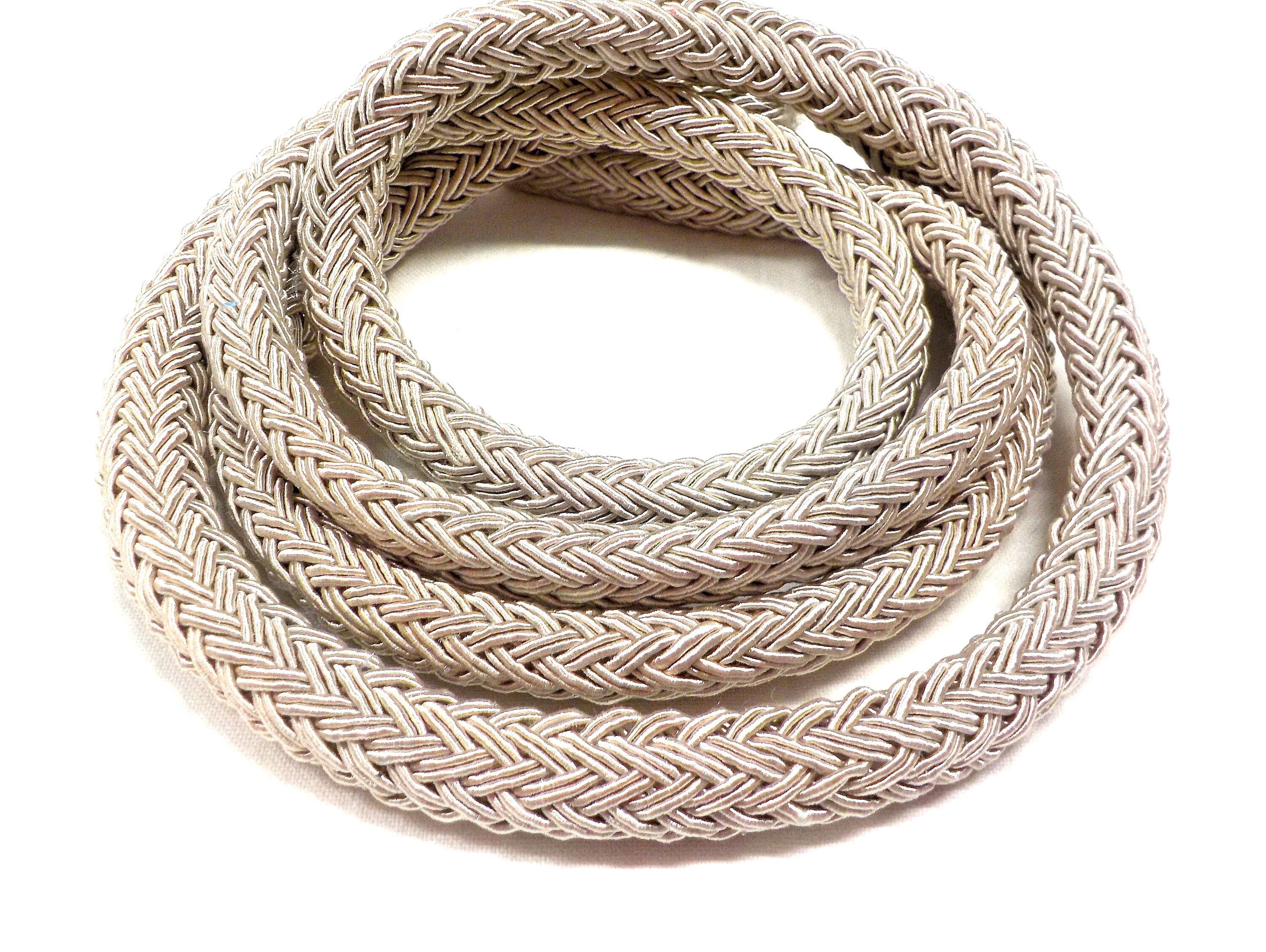 Oval Braided Trim Cord Semisoft Cord Licorice Style Rope | Etsy