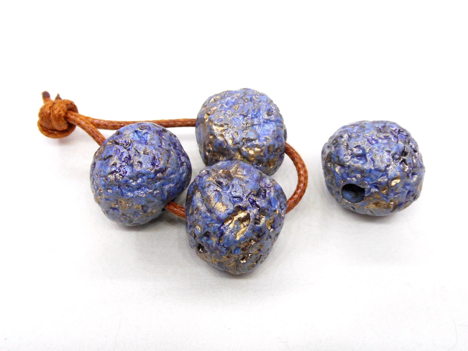 Irregular Round Ceramic Beads Matte Ceramic Slider Handmade - Etsy