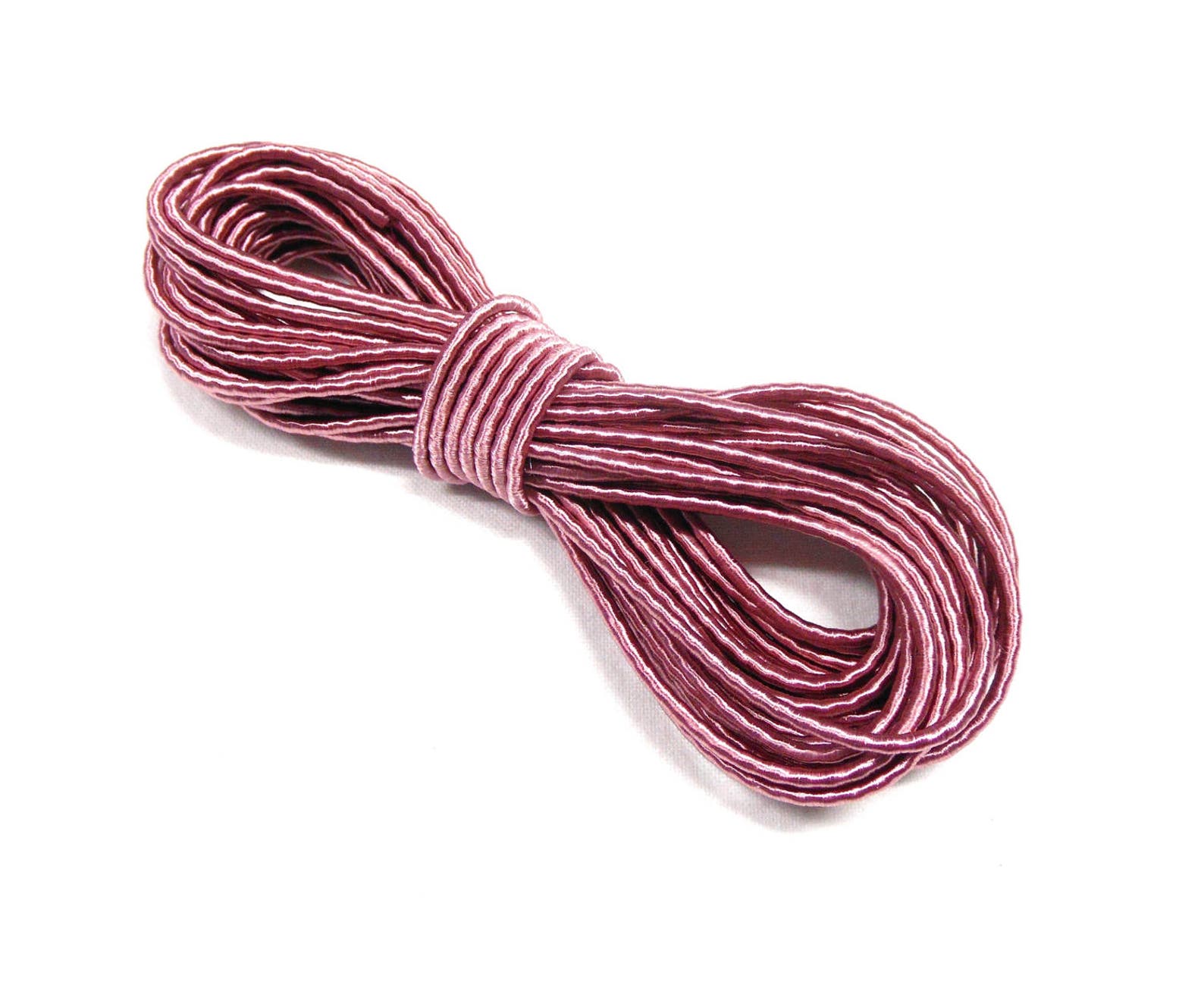 2mm Dark Pink Wrapped Silk Satin Cord Soutache Wrapped Thread - Etsy