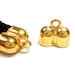 Gold Double End Caps 25x20x13mm (Ø 10.2mm Each Hole), Cords Edge, Cord ...