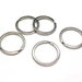Silver Tone Split Key Rings, Large Round Key Rings, Stainless Steel ...