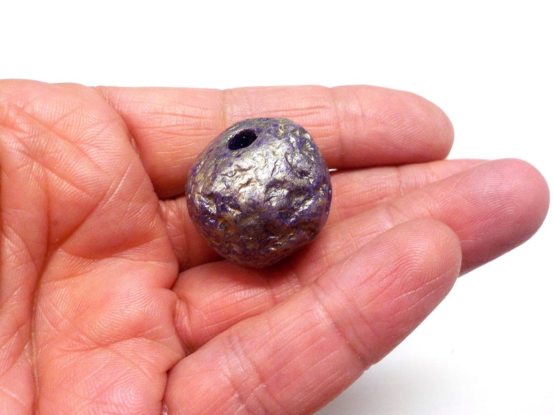 Irregular Round Ceramic Beads Matte Ceramic Slider Handmade - Etsy