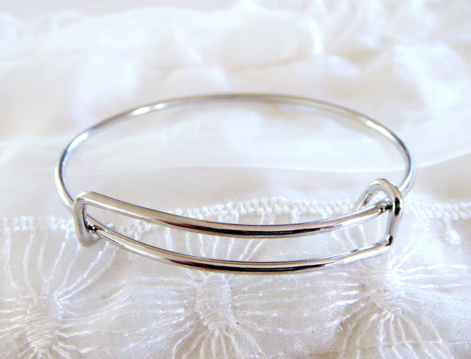 Adjustable Wire Bangle Bracelet for Stacking Charms Bracelet - Etsy