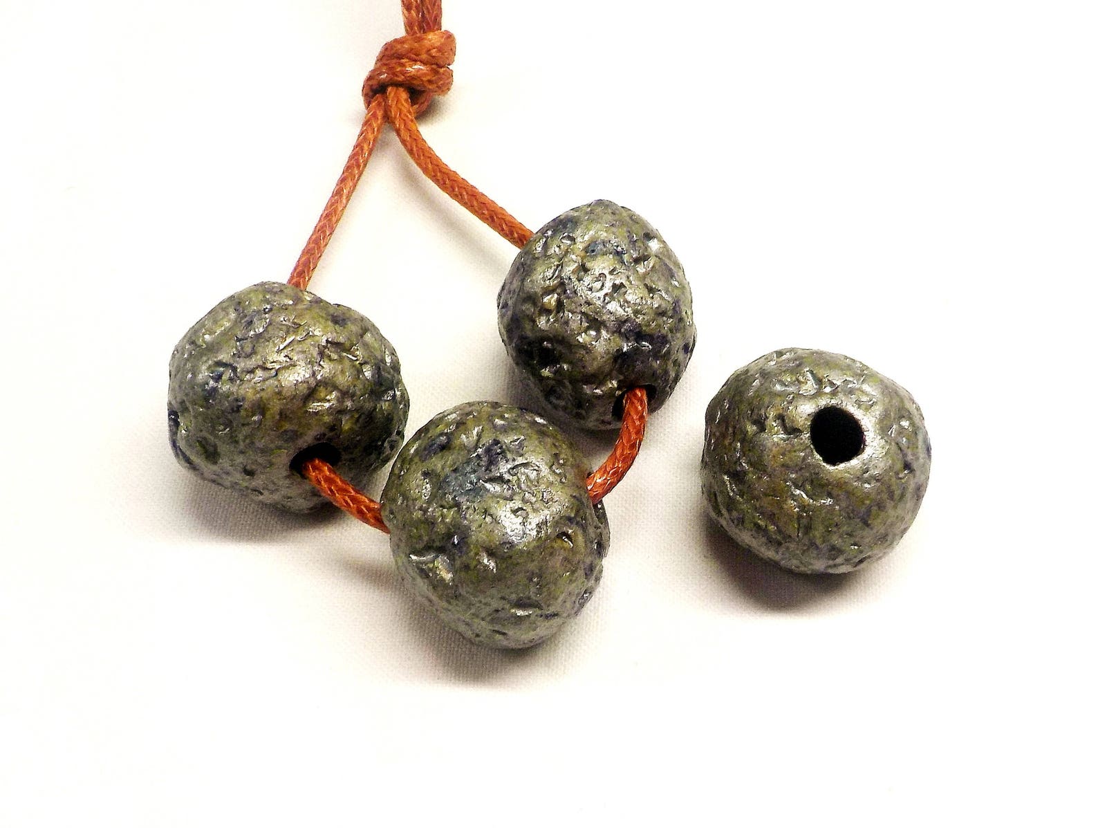 Irregular Round Ceramic Beads Matte Ceramic Slider Handmade - Etsy