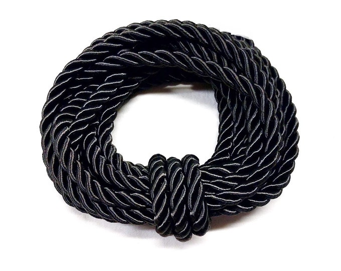 5mm Dark Green Satin Twisted Cord, Wrapped Thread Cord, Polyester ...