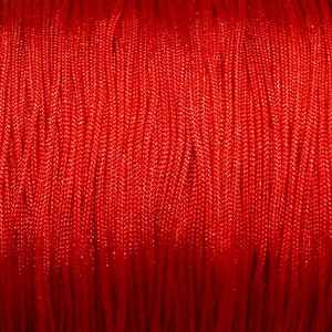 0.8mm Red Satin Cord, Bracelet Satin Cord, Nylon Thread Cord for ...