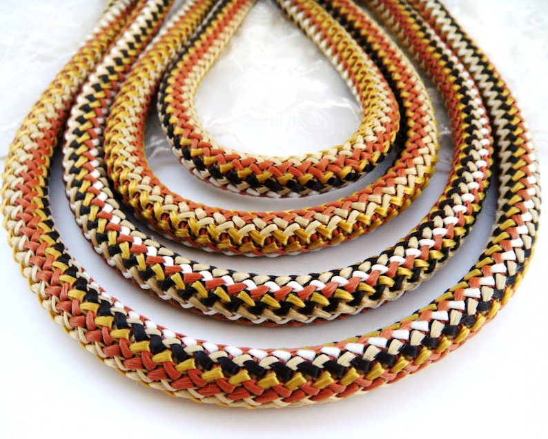 Braided Trim Rope Cord, Semisoft Climbing Cord, Brown Beige Orange ...