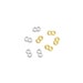 24K Gold Plated Double Loop Infinity Connector, Bead Separator, Clasp ...