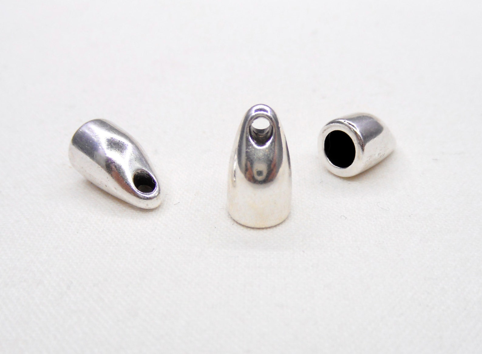 Silver Plated Curved End Cap for 5mm Round Cord Edge - Etsy