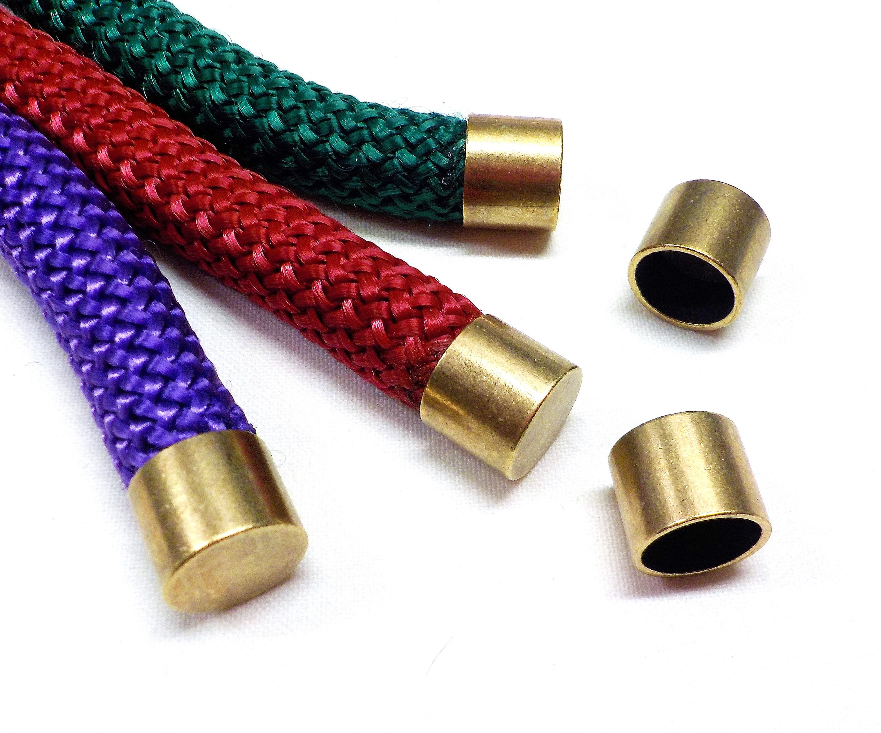 Bronze End Caps 12x10mm (without Loop and Hole) for 10mm Cord, Cords ...