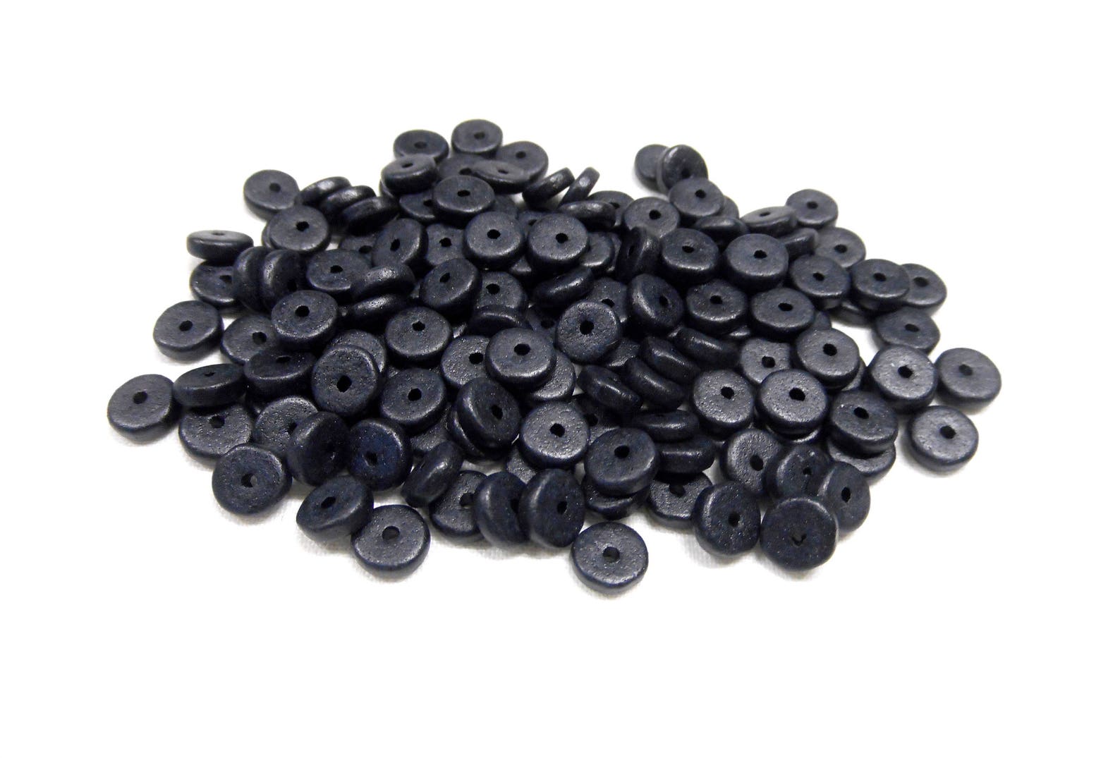 Black Ceramic Washers Ceramic Rondelles Small Ceramic Discs - Etsy