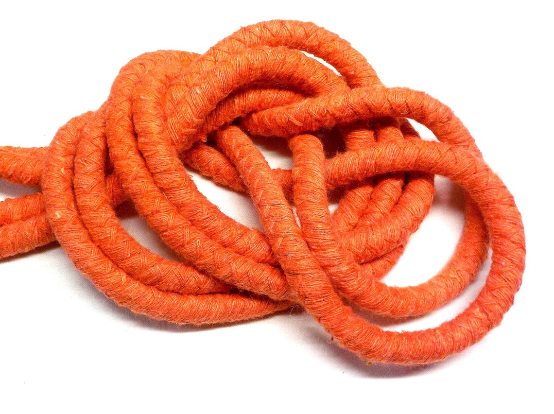 Orange Wrapped Thread Cotton Cord Covered Cording Fibre Wrap | Etsy