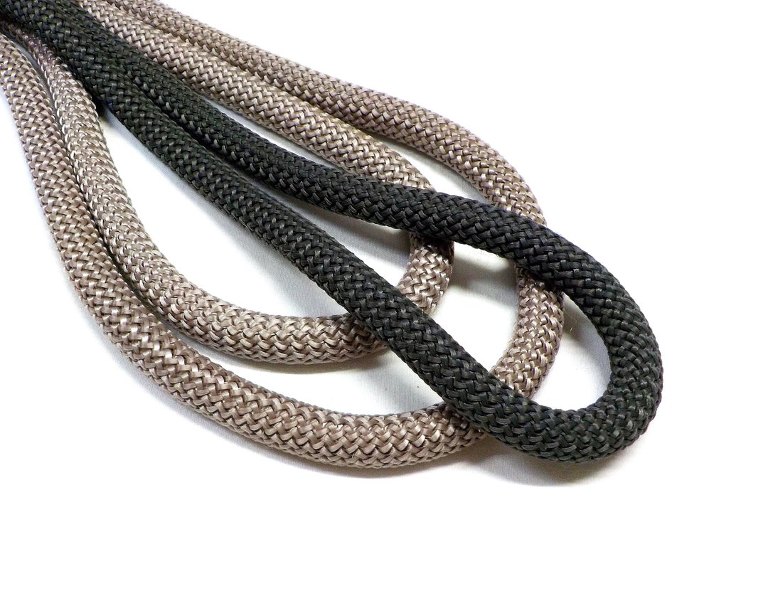Braided Trim Rope Cord, Semisoft Climbing Cord, Gray Rope, Dark Gray ...