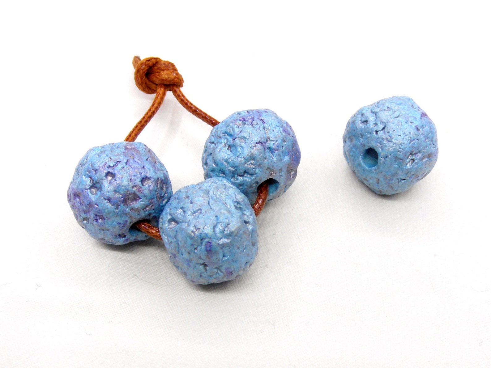 Irregular Round Ceramic Beads, Matte Ceramic Slider, Handmade Greek ...