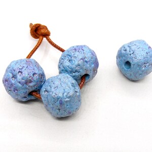 Irregular Round Ceramic Beads, Matte Ceramic Slider, Handmade Greek ...