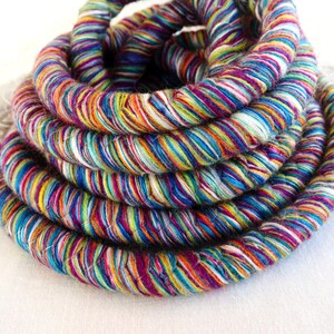Multi Color Wrapped Thread Rope Cord, Covered Cording Fibre Wrap Cord ...