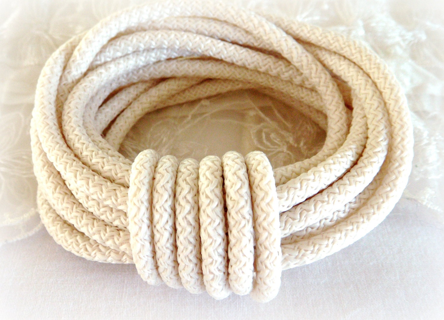 Ivory Climbing Cord, Semisoft Rope Cord, Round Cord 5mm Approx. - 2 ...